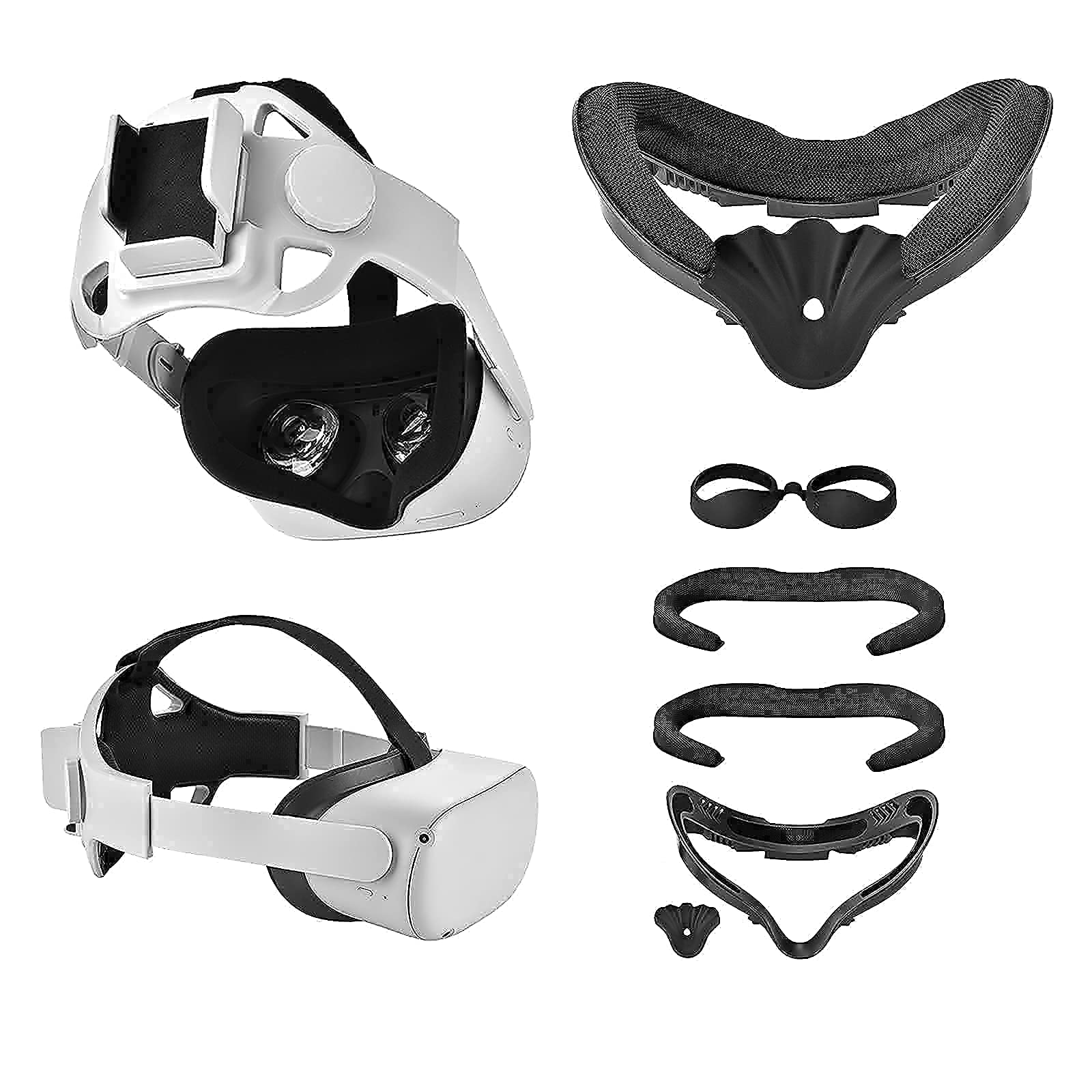 Ahroy Elite Strap for Oculus Quest 2 and Face Cover 5-in-1 Set for Oculus Quest 2