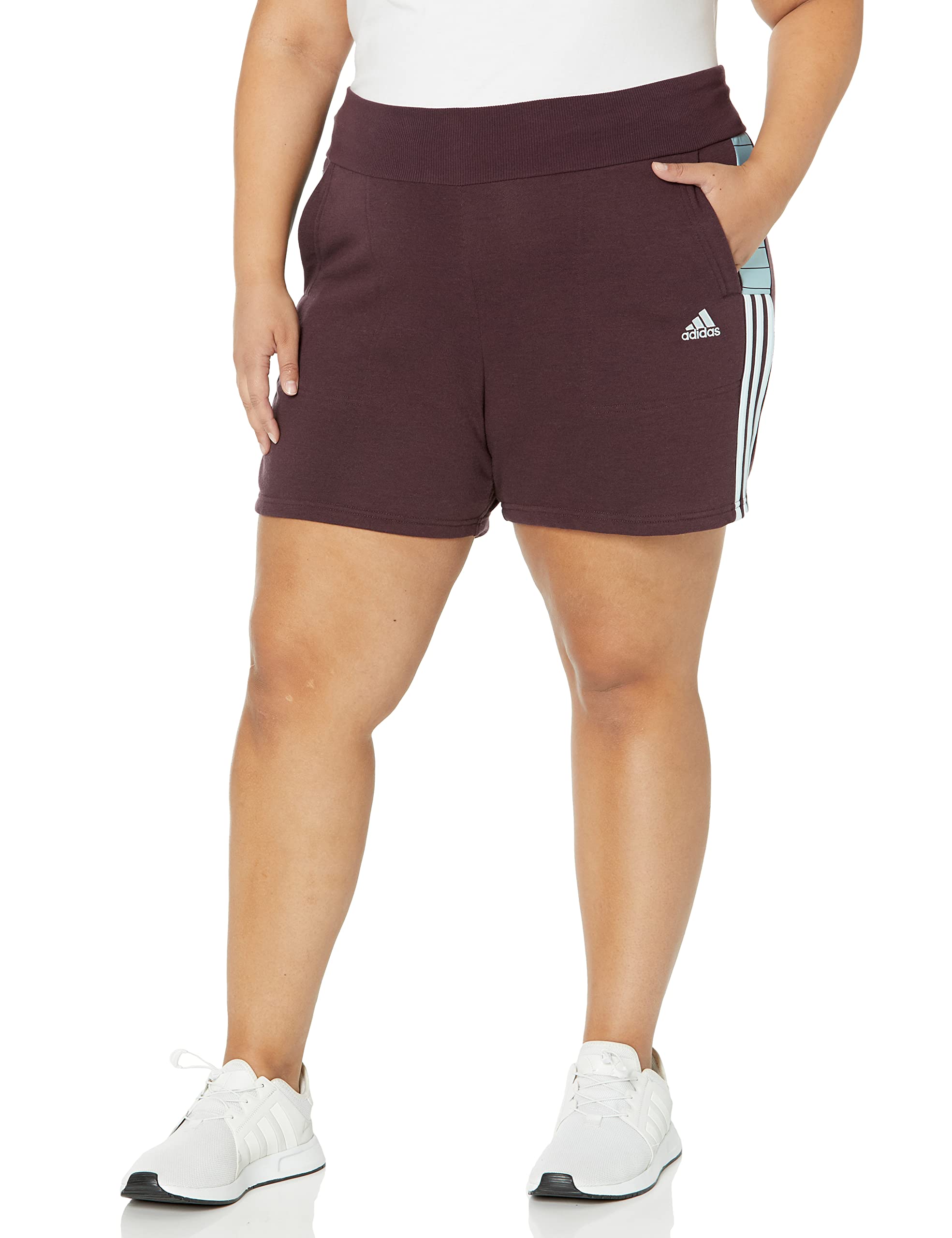 adidas Women's Tiro Shorts, Shadow Maroon, X-Large
