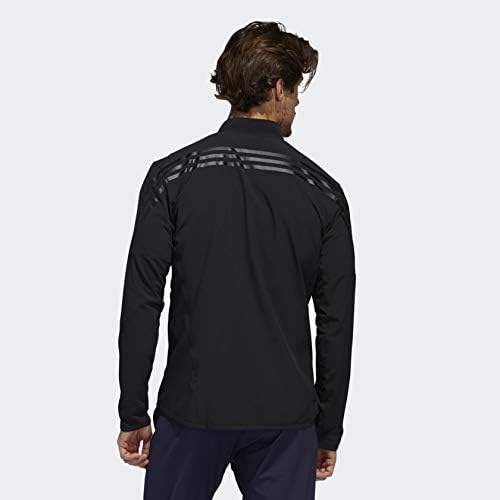 adidas Men's AEROREADY Woven 3-Stripes Full-Zip Jacket Black X-Large