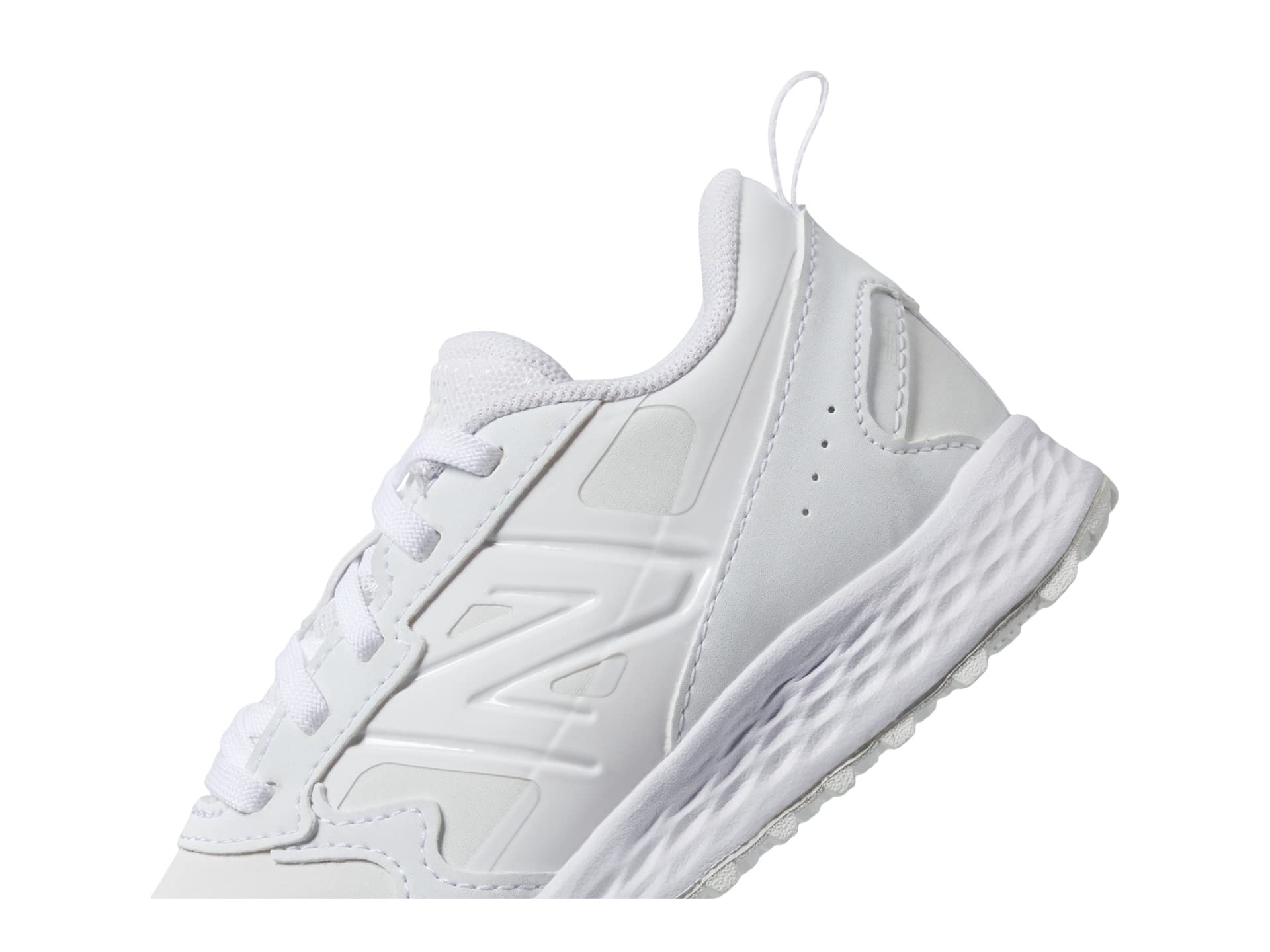 New Balance Kid's Fresh Foam 650 V1 Lace-up Running Shoe, White/White, 6.5 Wide Big Kid