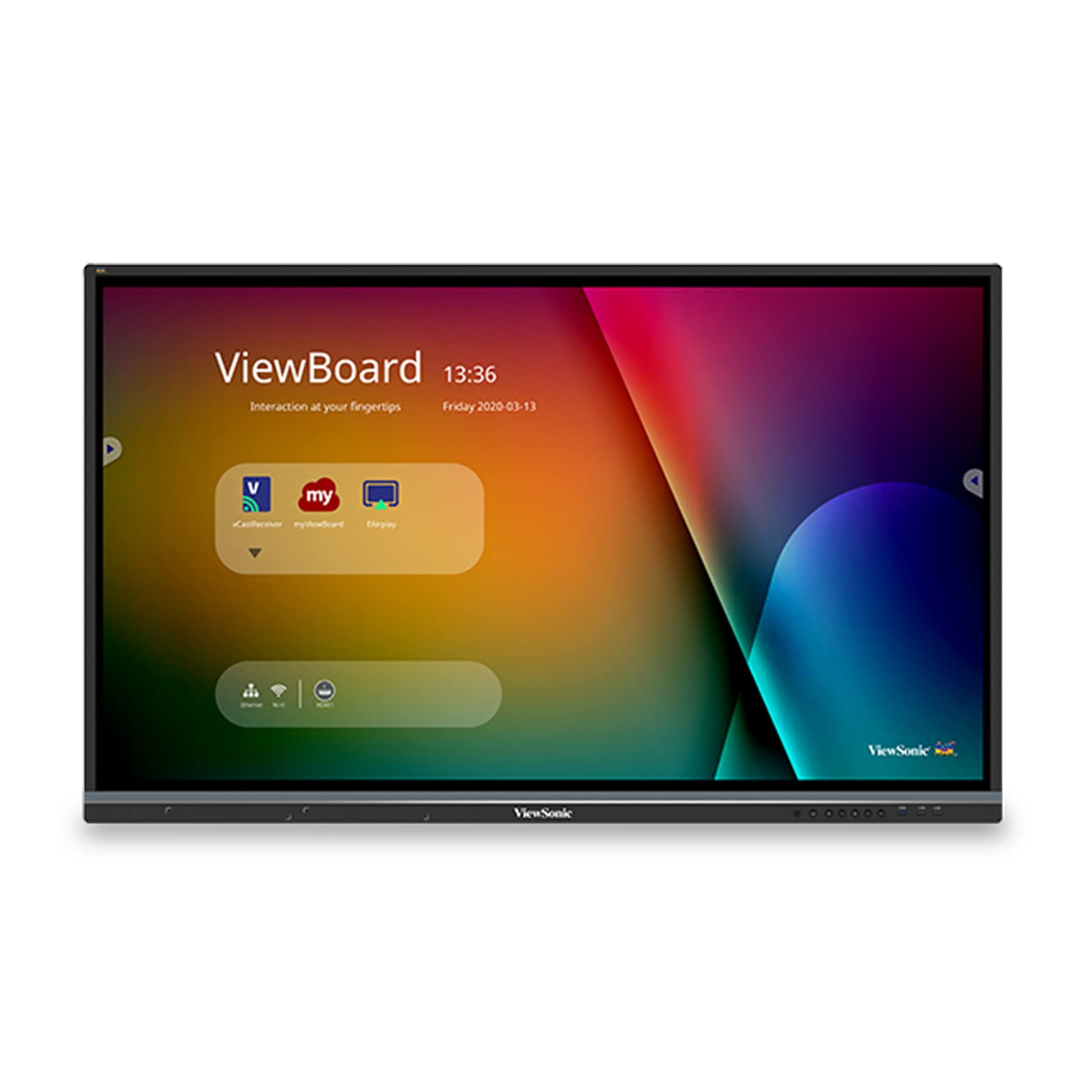 ViewSonic IFP8650 86" 2160p 4K 20-Point Touch, VGA, Display-Port, HDMI