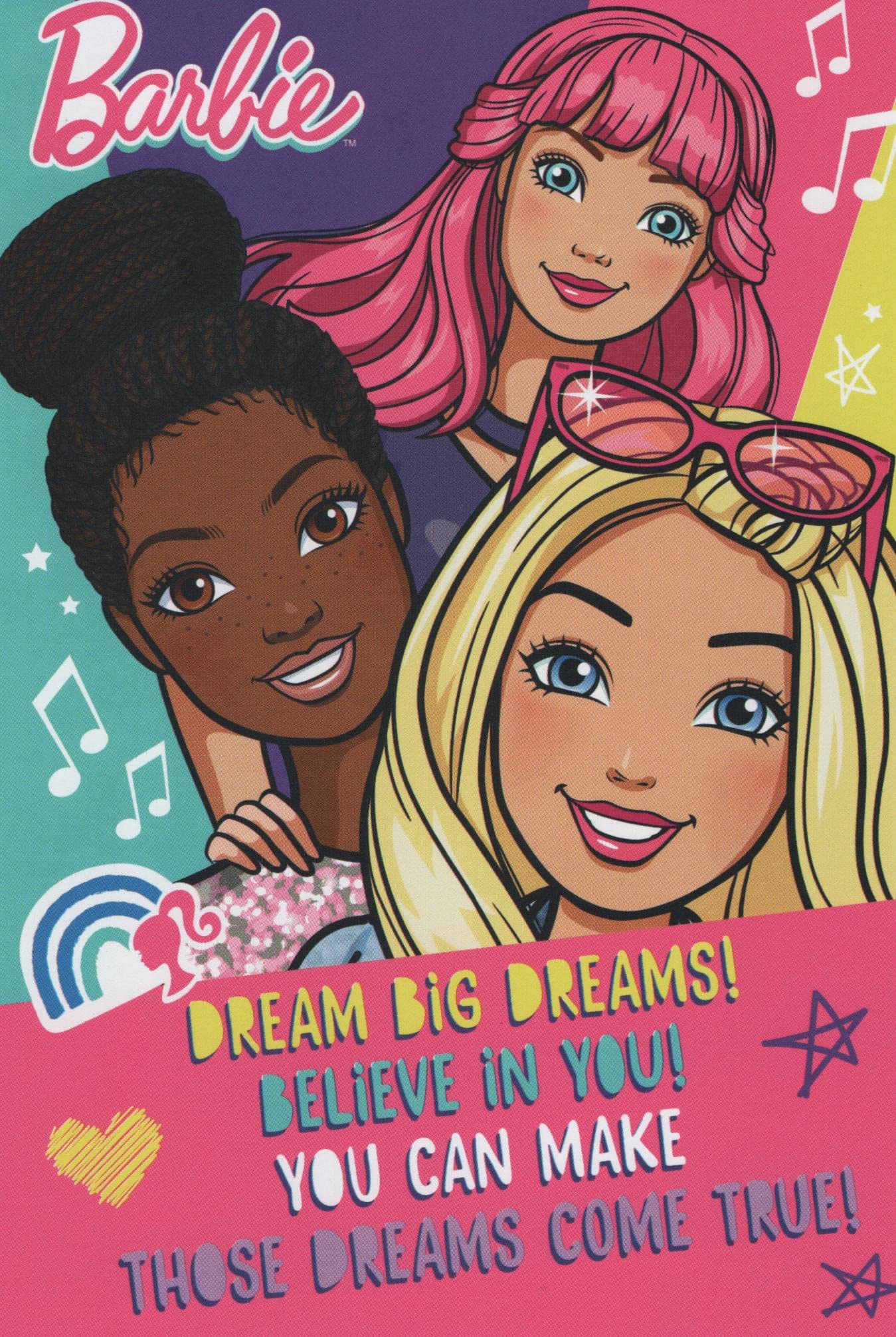 Heartline by Hallmark Dream Big Dreams! Barbie, Daisy and Nikki Birthday Card
