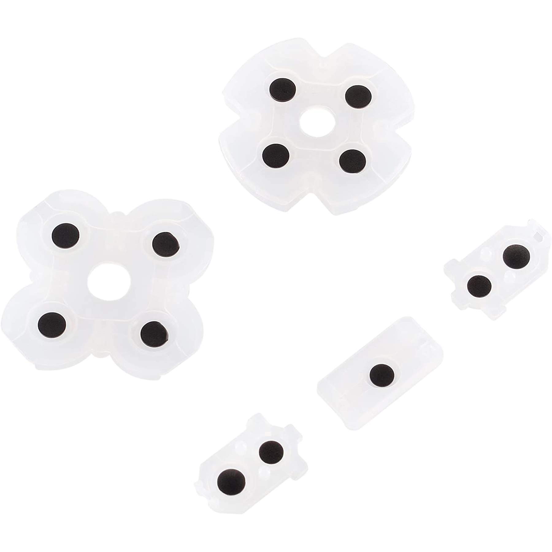 eXtremeRate 2 pcs Conductive Film Keypad Ribbon Cable Silicone Adhesive Conductive Pad Kits for PS4 Pro JDM-040 - Screwdriver Tools Included