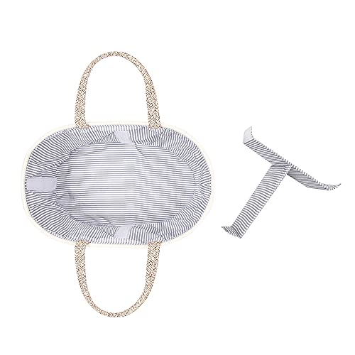 JiA QAQ Baby Diaper Caddy Organizer, Portable Cotton Rope Woven diapers Caddy-Nursery Storage, DIY Basket with Changeable Compartments, Newborn Shower Gift Tote Bag Yellow