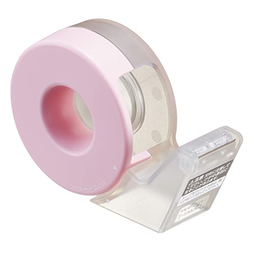 Kokuyo Masking Tape Dispenser Karu-Cut, Light Pink (T-SM300-1LP)
