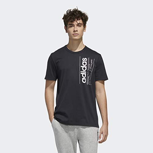 adidas Men's Brilliant Basics T-Shirt Black/White Small
