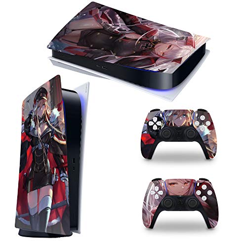 Anime Gunner Game PS5 Digital Edition Console and Controller Skin Set - Playstation 5 Digital Edition Vinyl