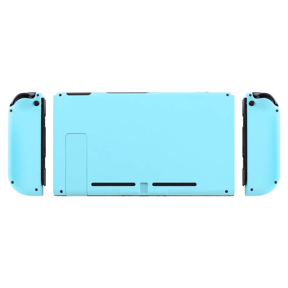 eXtremeRate DIY Replacement Shell Buttons for Nintendo Switch, Heaven Blue Back Plate for Switch Console, Custom Housing with Full Set Buttons for Joycon Handheld Controller [Only Shell, NO Console]