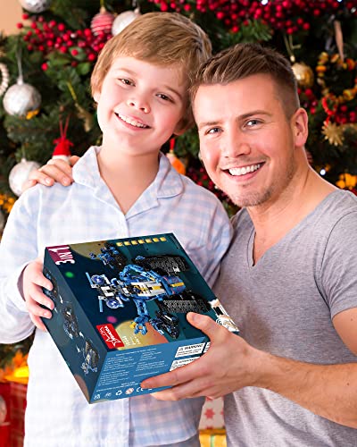 Henoda Robot Toys for 8-12 Year Old Boys Girls, Remote Control Science Programmable Building Block Kit with APP, Birthday Gifts for 8-16 Year Old Boys Girls