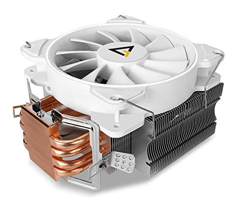 Antec CPU Cooler, C400 Glacial 120mm Pure White LED for Intel LGA 775/1150/ 1151/1155/ 1156/1366/ 2011/2066 & AMD Socket FM2/ FM1/ AM3+/ AM2 +/ AM2/ AM4