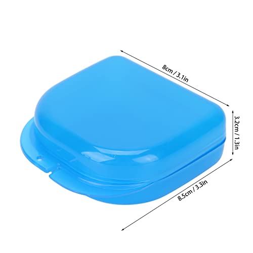 Denture Case, Compact Portable Dustproof Denture Storage Box 4pcs Plastic Mellow Firm Sturdy for Dental Clinic for Home Travel for Men Women