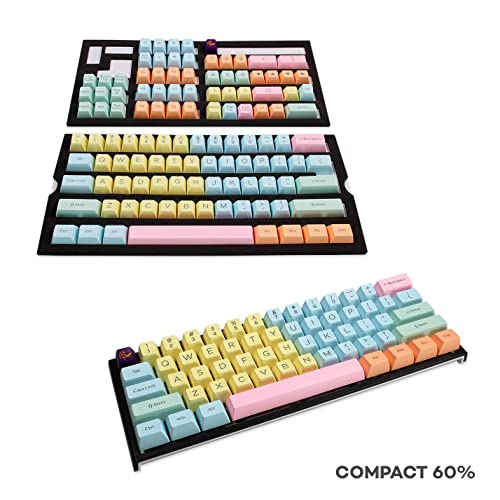 Ducky Cotton Candy SA Keycaps 108 ABS Doubleshot Set Keyboards or MX Compatible Standard Layout - 108 SA Type Keycap Set - (Cotton Candy)