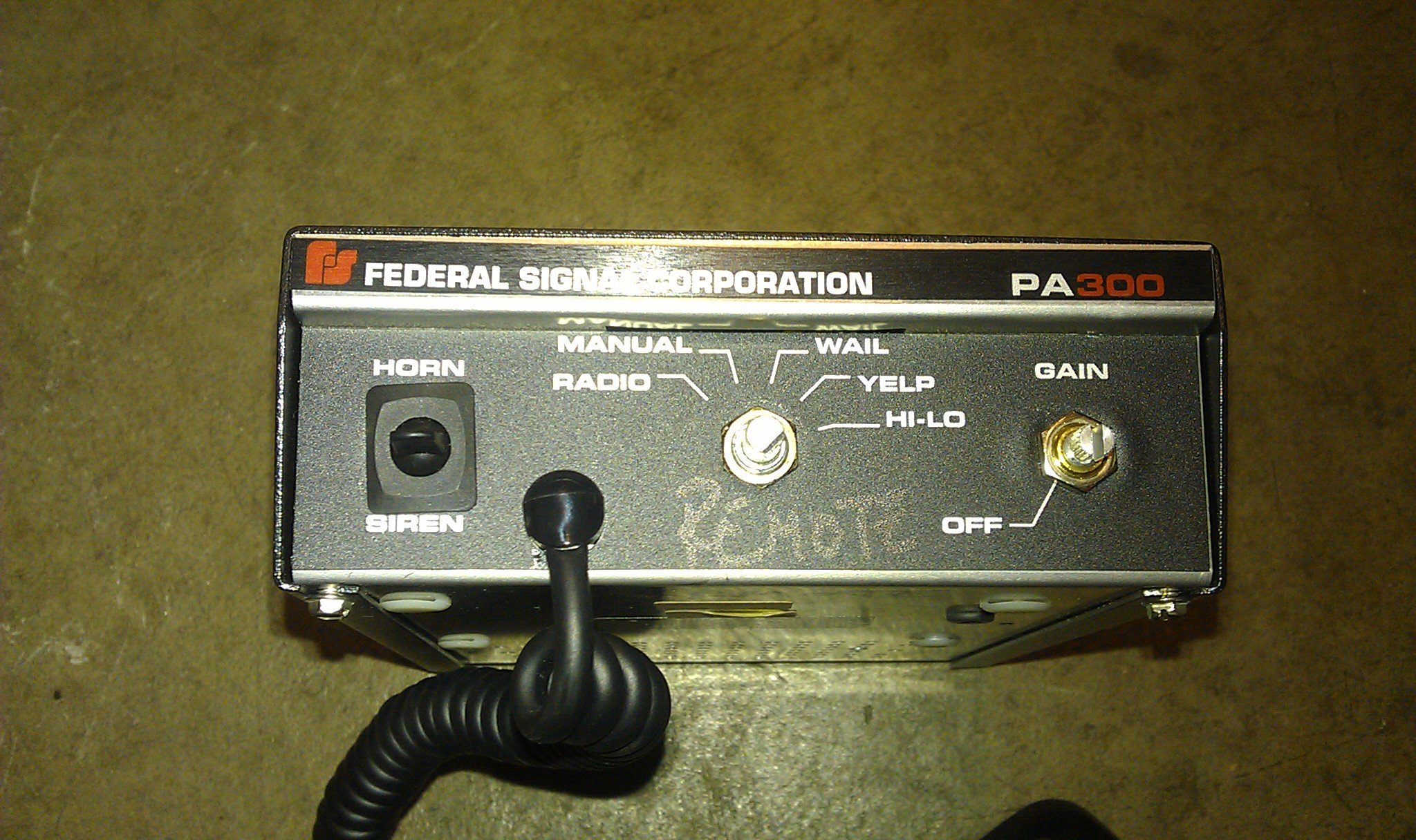 Federal Signal Electronic Siren, 11 to 15 VDC