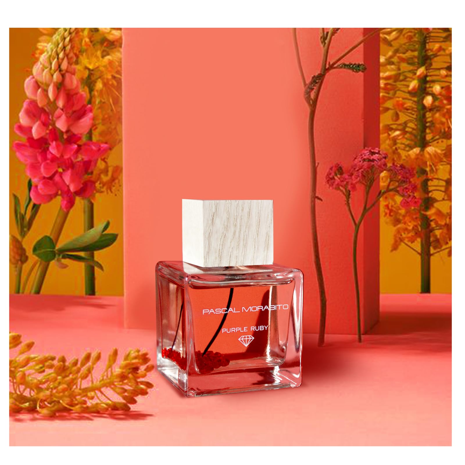 Pascal Morabito - Purple Ruby - 3.4 Oz Eau De Parfum - Fragrance Mist For Women - Floral Gourmand Scent - Perfume Spray With Gardenia, Peony, Apple, Caramel, Musk Accords