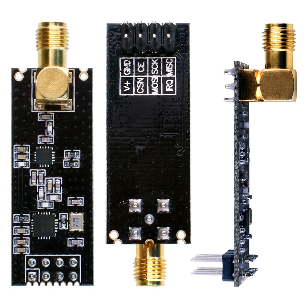 Longruner 3pcs Wireless Transceiver Module 2.4G 1100m NRF24L01+PA+LNA in Antistatic Foam for ArduinoIDE Compatible with Antenna LKY67