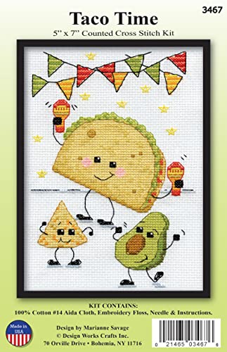 Design Works Crafts Taco Time Counted Cross Stitch Kit