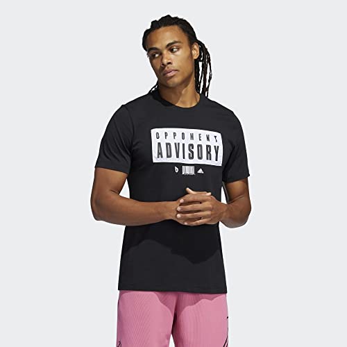 adidas Men's Dame Ext Ply Opponent Advisory Tee, Black, Medium