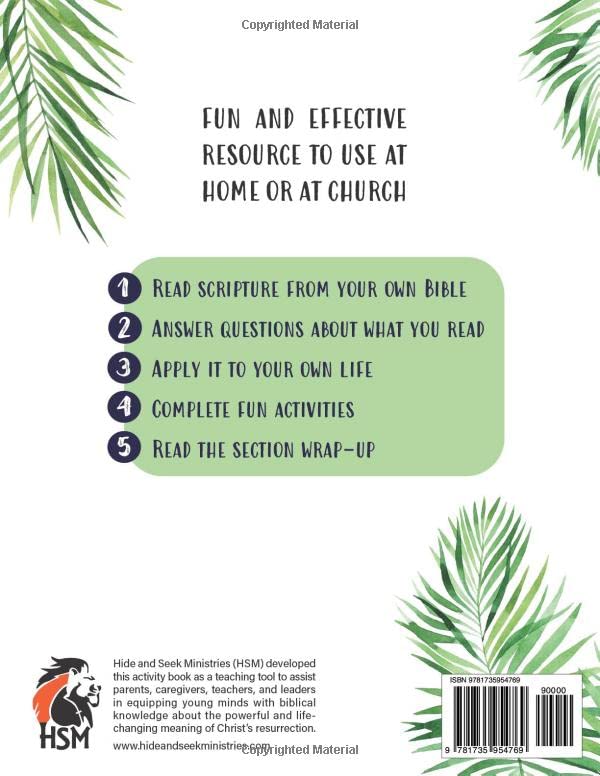 Easter Activity Book and Bible Study (Ages 8-12)