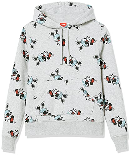 Amazon Essentials Disney | Marvel | Star Wars | Princess Women's Fleece Pullover Hoodie Sweatshirts (Available in Plus Size), Minnie Icons, Medium