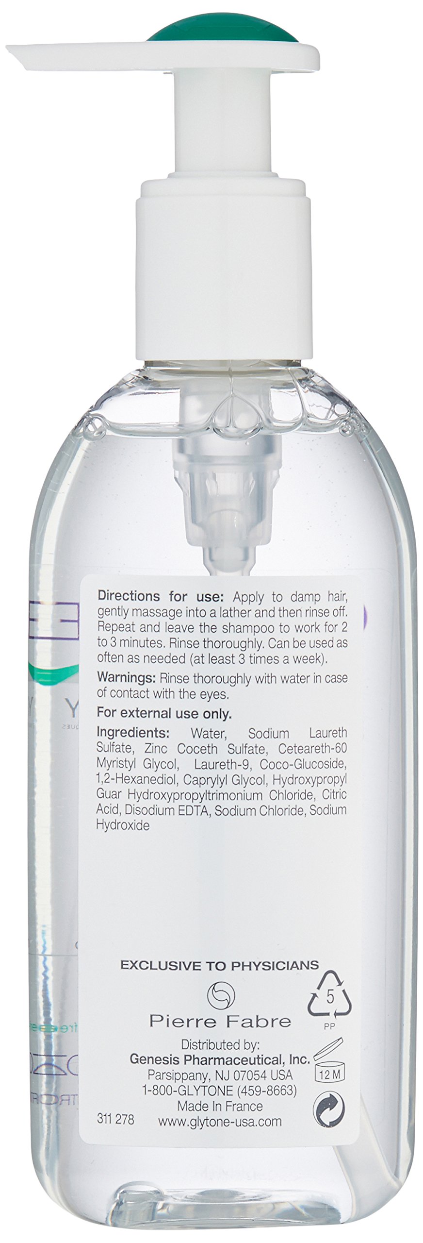 Ducray Sensinol Physioprotective Calming Shampoo, 0.58 lb.