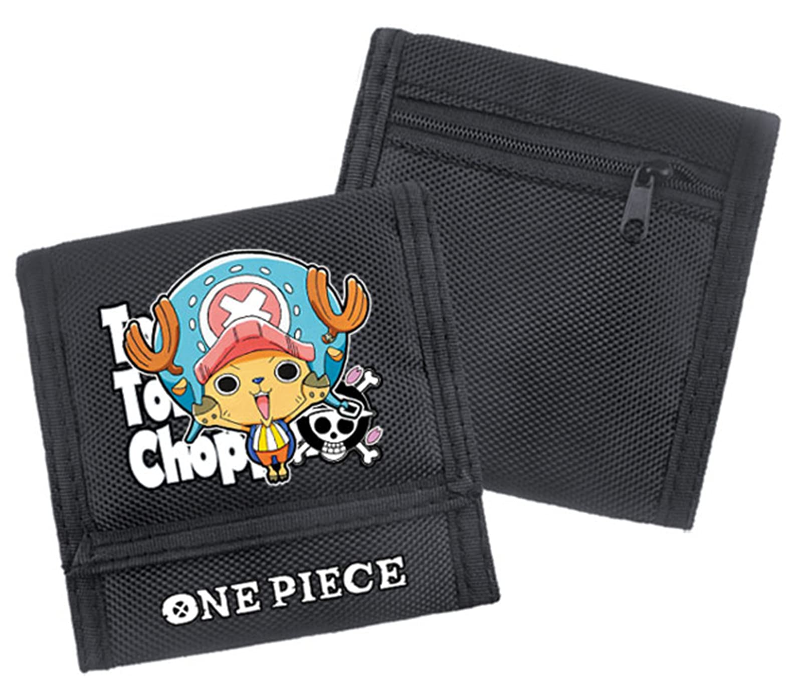 HANDAFA Anime One Piece Tri-fold Wallet Unisex Manga Sea King Cosplay Slim Wallet(Chopper)