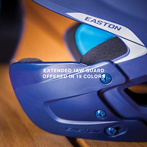 EASTON PRO X Baseball Batting Helmet w / JAW GUARD, Junior, Right-Handed Batter, Matte Navy