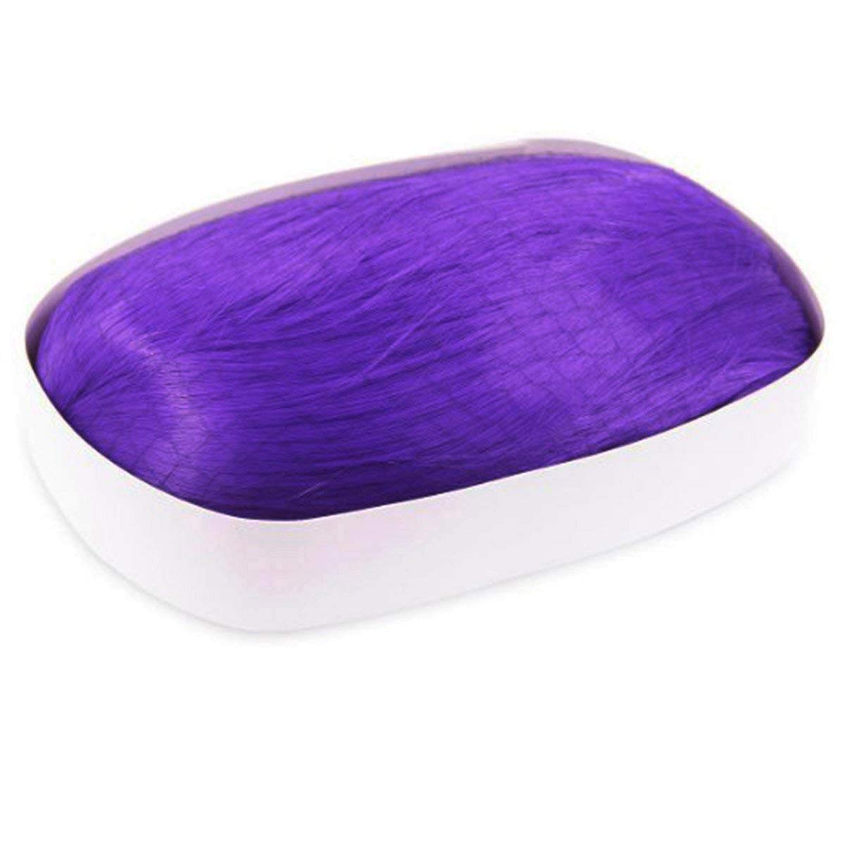 Akstore 28" 70cm Fashion Wigs Long Wavy Curly Hair Cosplay Wig & Wig Cap (Purple)