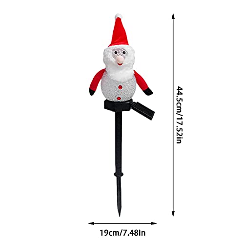 lack Solar LED Lawn Light ,Christmas Snowman Decorative Light Waterproof Outdoor LED Solar Powered Light for Home Garden Yard Patio