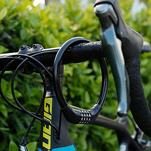 Anti-Theft Bike Lock 4 Digit Code Combination Stainless Steel Cable Bicycle Security Lock Equipment MTB Bike Lock