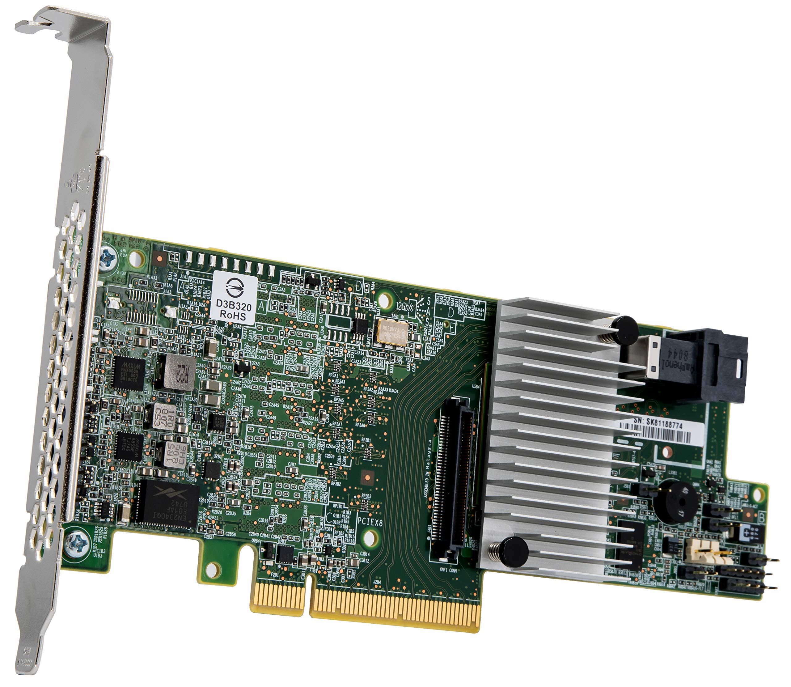 LSI MegaRAID SAS 9361-8i 8-Port 12Gb/s SATA+SAS PCI-Express 3.0 Low Profile RAID Controller, Single