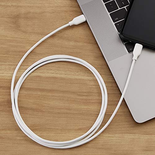 Amazon Basics Fast Charging USB-C to USB-C2.0 Cable (USB-IF Certified), 60W- 6-Foot, White