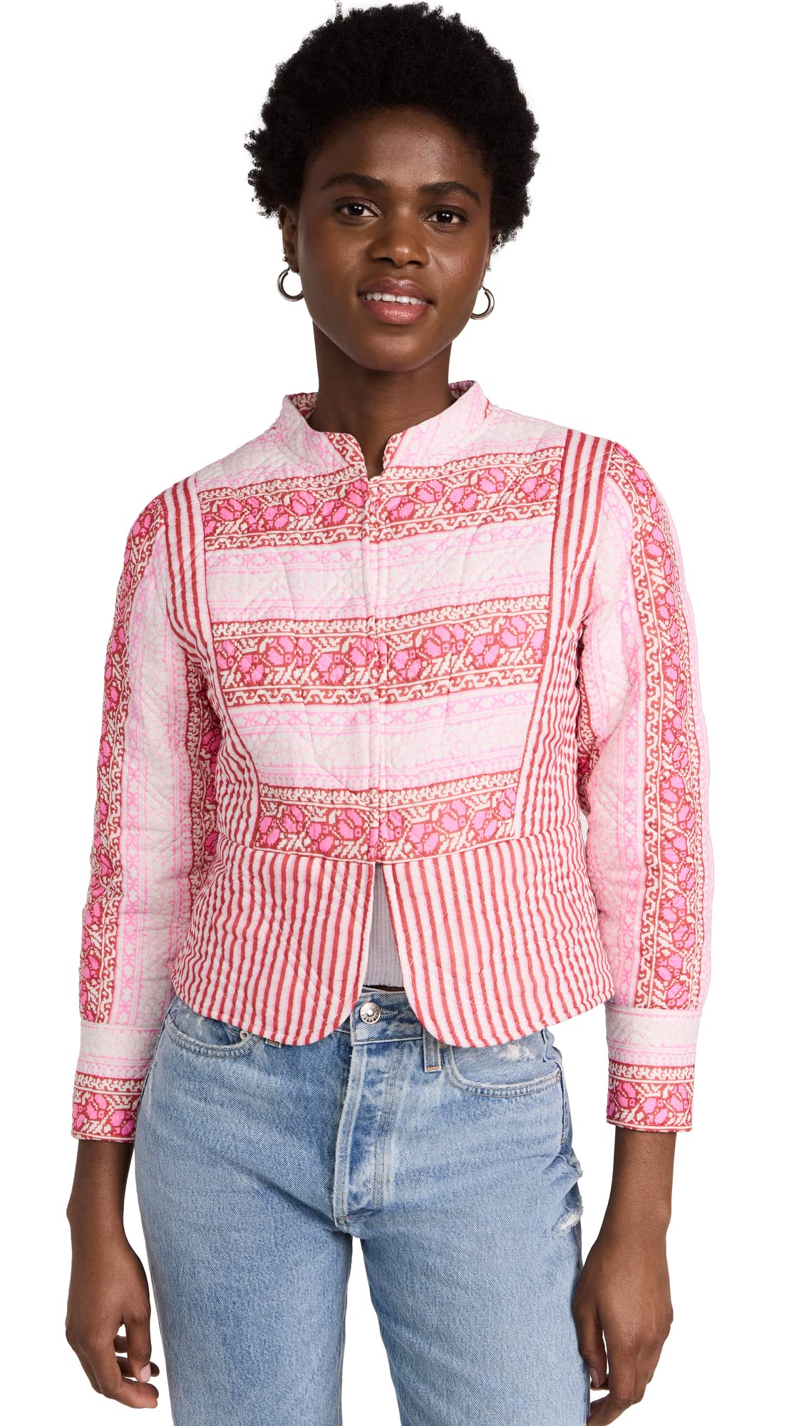 Antik Batik Women's Amelie Jacket, Pink, XS