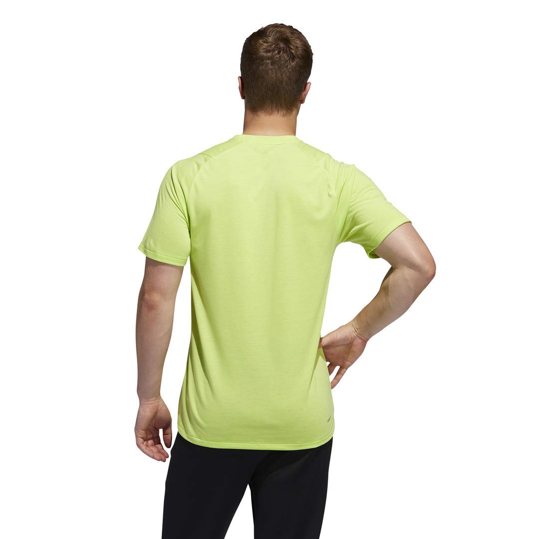 adidas Men's Freelift_Sport Prime Heather Tee Semi Solar Slime X-Large
