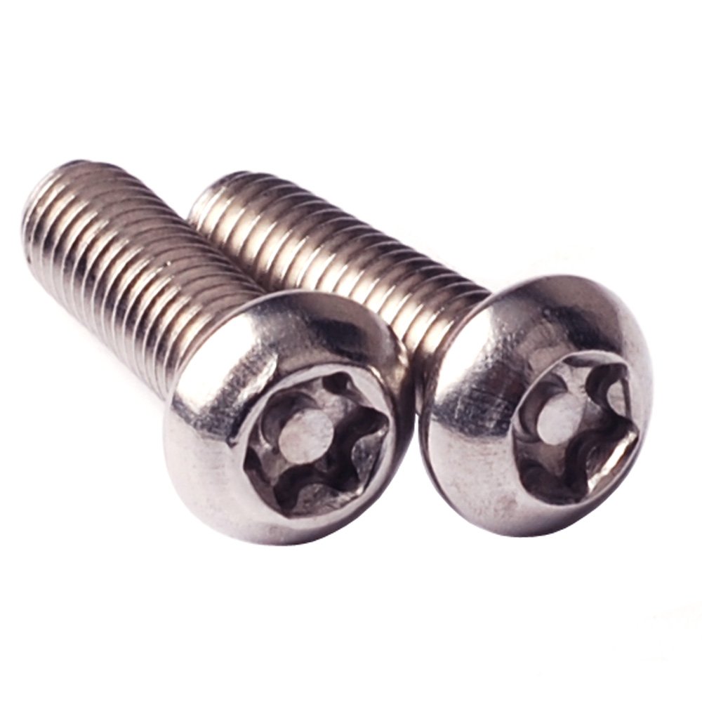 HH FASTENERS M8 x 30mm Pin-in-head Torx Screws, 8-Pieces, Stainless Steel 304, Silver, Right Hand Threads, Metric