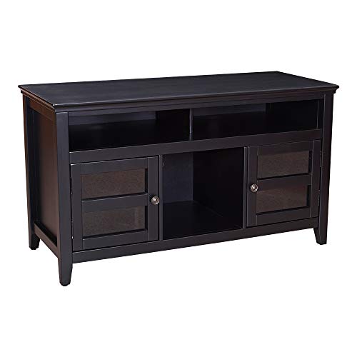 Amazon Brand – Ravenna Home Classic Solid Wood Media Center, 47.87"W, Black