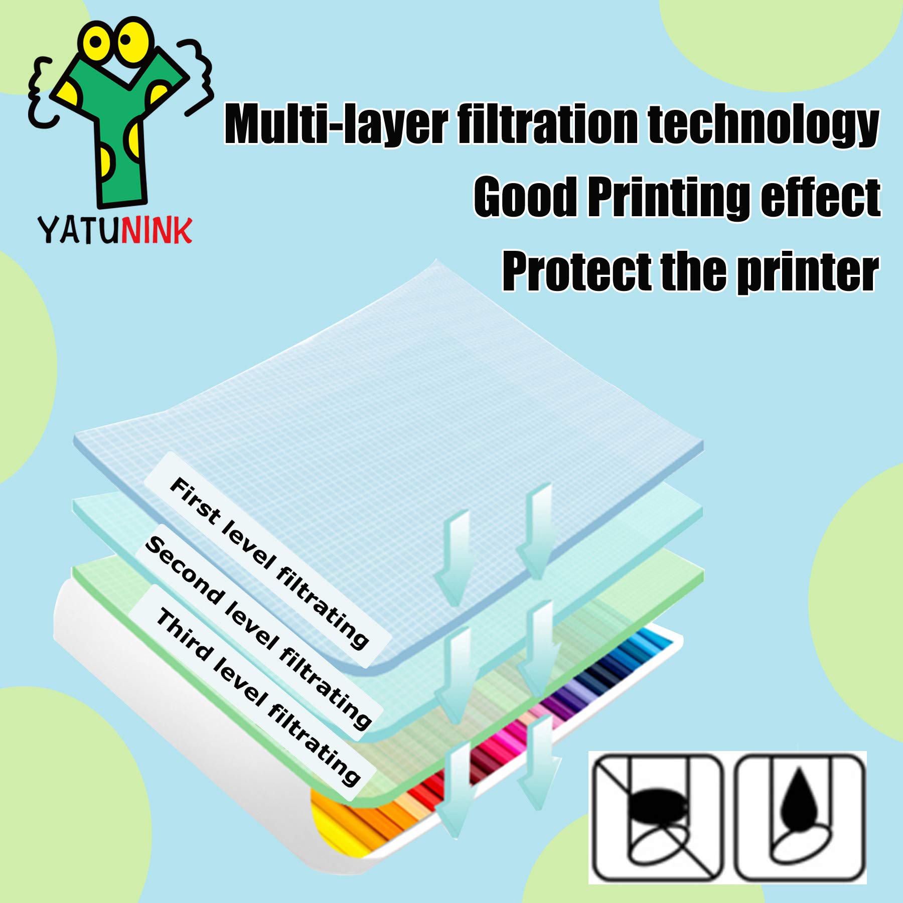 YATUNINK Replacement Ink Cartridge Replacement for HP 15 Ink Cartridge Black Work with Deskjet / FAX / Officejet / PSC Series Printer ( 1 Black )