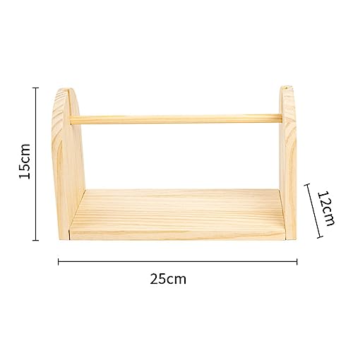 DYNWAVE Yarn Ball Holder, Wooden Crochet Yarn Threading Holder Yarn Ball Winder Embroidery Accessories Knitting Crocheting for Sewing, String Balls, 25cmx12cmx15cm