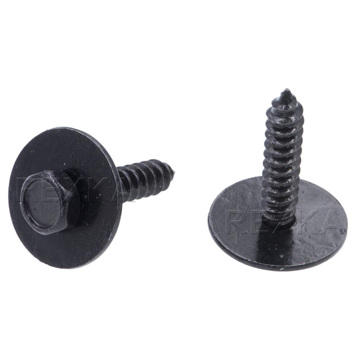 Rexka 25pcs Body Fender Bolt Screw Sheet Metal 4.2mm (3/16) x 19mm Hex for BMW