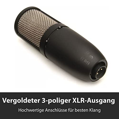 AKG Pro Audio P420 Dual Capsule Condenser Microphone, Black (3101H00430)