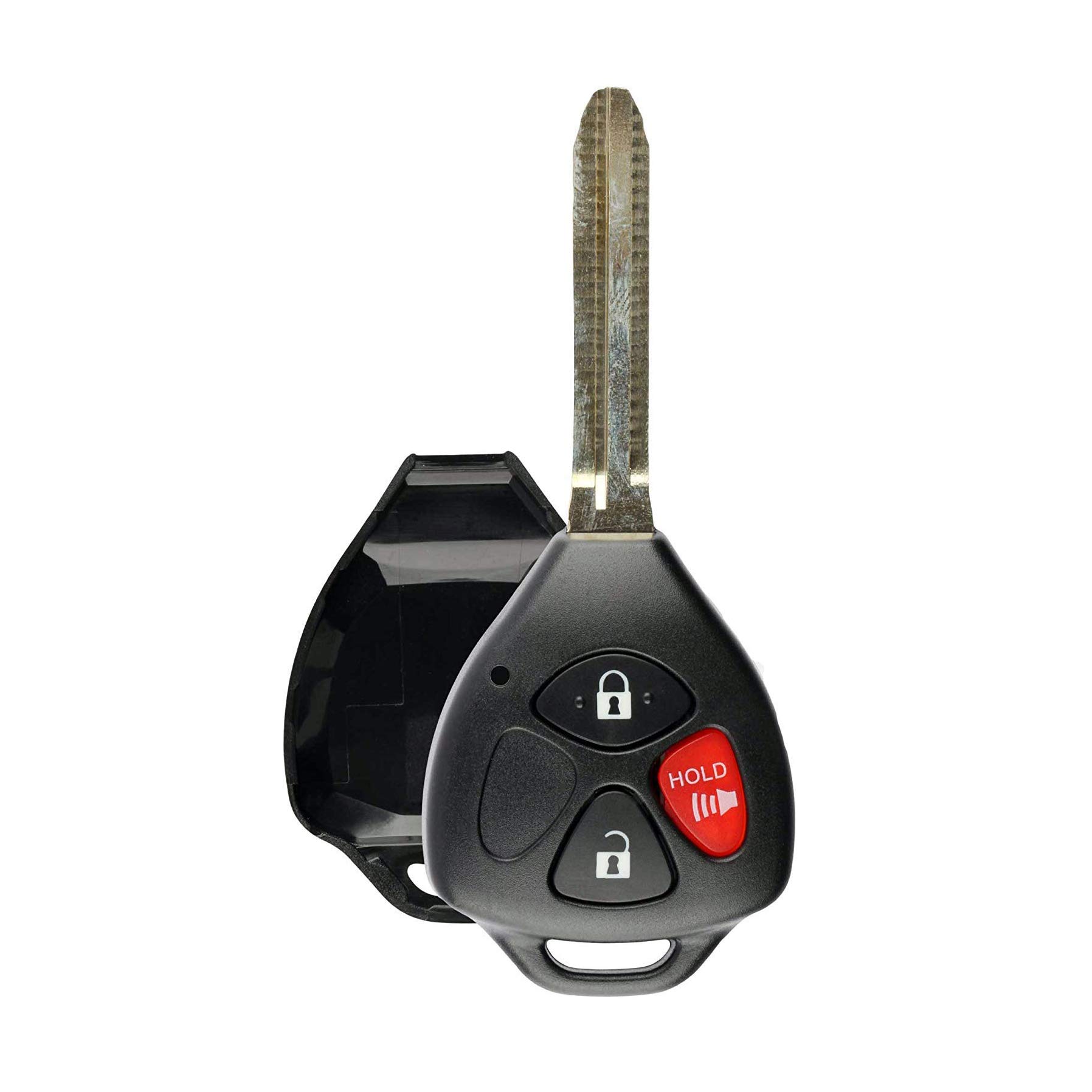 Anxingo Car Key Fob Remote Case Replacement for Toyota Scion HYQ12BBY GQ4-29T MOZB41TG Uncut Key Fob Shell Button Pad