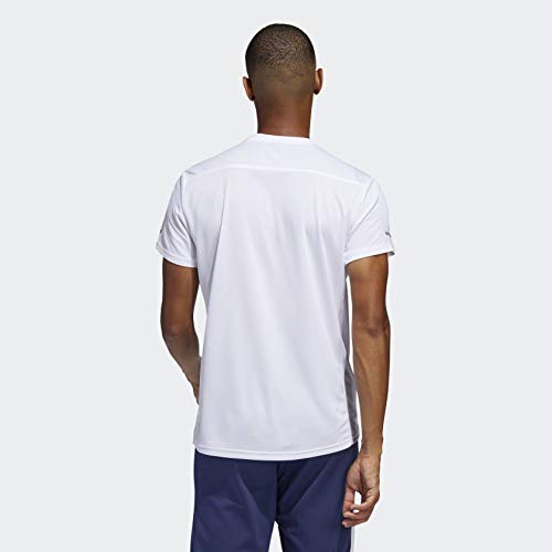 adidas Men's Own The Run Tee, White/Black, Small