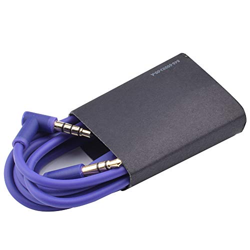 Saipomor Solo Replacement Audio Cable with in-line Microphone and Control Compatible with Beats by Dr.Dre Headphones Solo Studio Pro Detox Wireless Mixr Executive Pill (Purple)