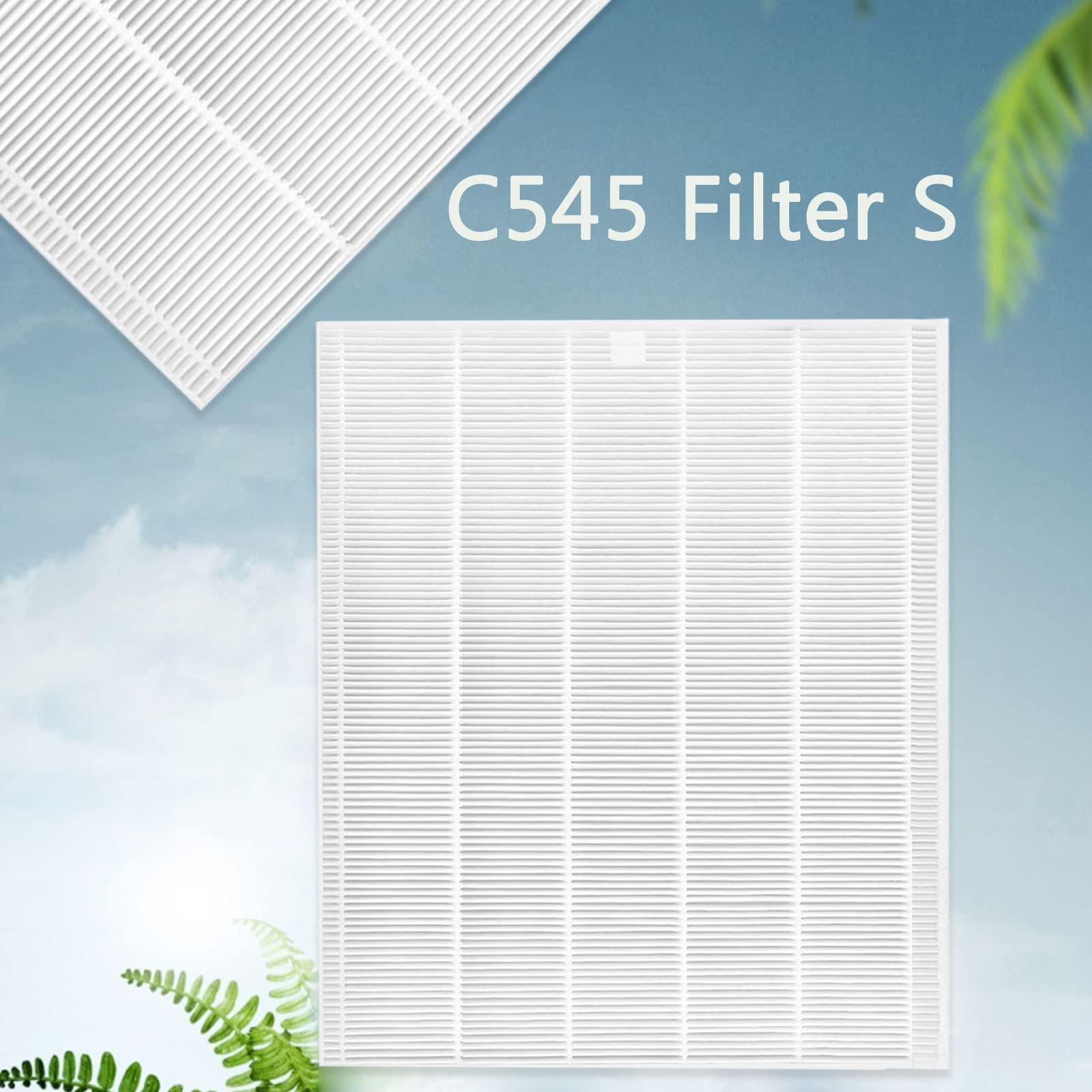 FFsign C545 Replacement Filter S Compatible with Winix C545, P150, B151, Filter for Part NO.1712-0096-00, 3 Pack Filter S