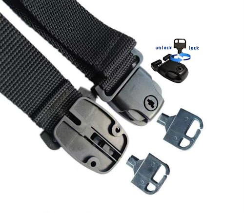 BRYHZKCM Adjustable Dustbins Secure Lock Straps, Outdoor Trash Can Strap Lock for Litter Prevention β Trash Can Locks for Animals, Squirrels, Dogs, Raccoons