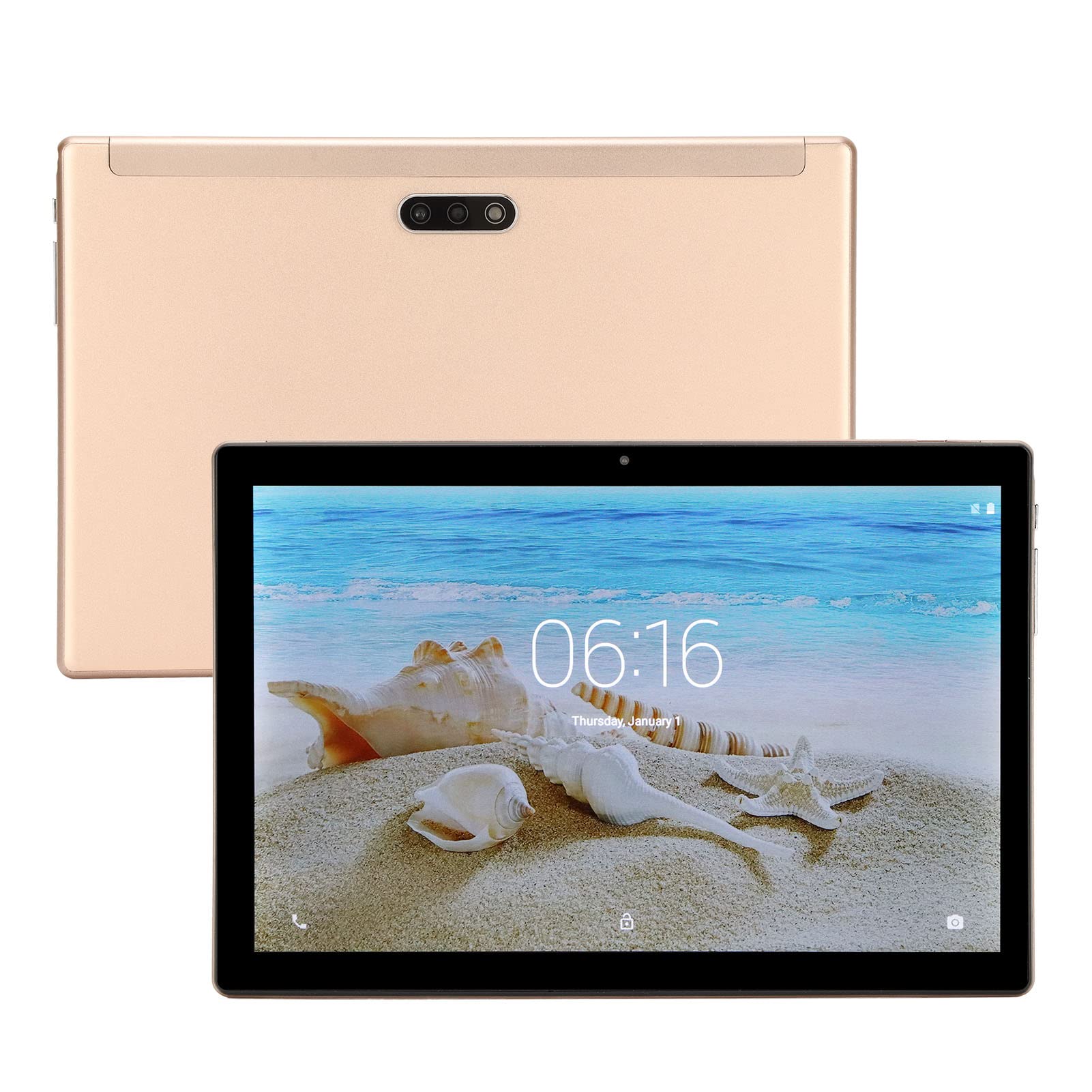 Airshi HD Tablet, 10 Inch IPS Tablet Office Octa Core CPU US Plug 100‑240V 3 Card Slots 4GB 64GB for Study (US Plug)