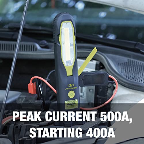 Auto Joe AJS8000 Cordless 12-Volt High Performance Vehicle Jump Starter, W/ 3W 500-Lumen LED Light, 2 USB Output, & SOS Signal, Multi-Use, Car, Truck, & Boat