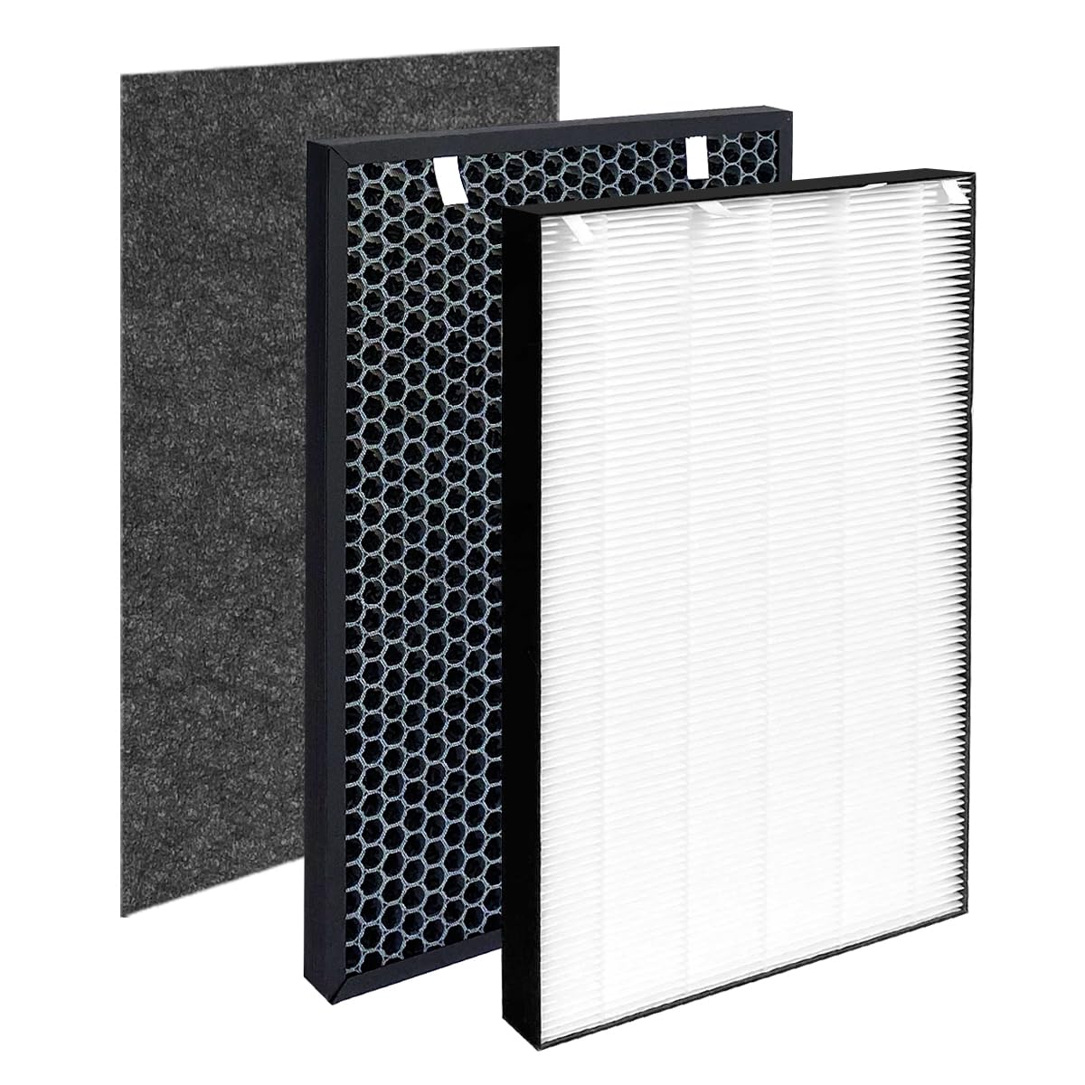 Air220 Air320 H13 True HEPA Replacement Filters Compatible with Bissell Air 220,Air 320, 2609a, 2768a, Part 2678, 1 Carbon Prefilter+1 Carbon Filter+1 HEPA Filter