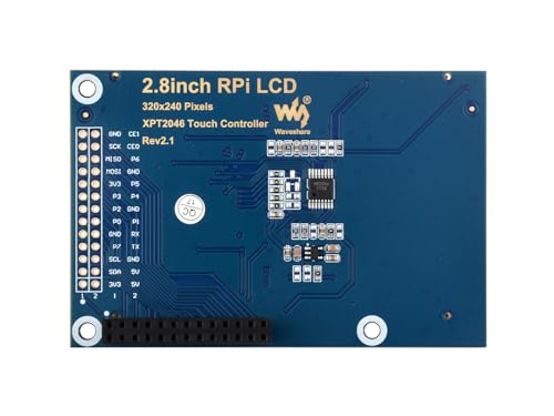 Waveshare 2.8inch Resistive Touch Screen TFT LCD, Compatible with Raspberry Pi 5/4B/3B/Zero/Zero W/Zero 2W/Pico/Pico W/Pico WH, 320x240 Resolution