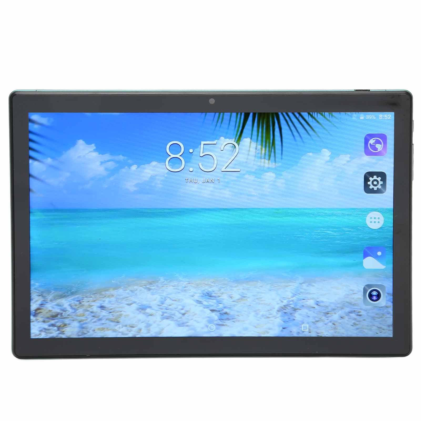 Airshi HD Tablet, 4G Network US Plug 100β240V 10.1 Inch Portable Tablet Support Fast Charging Dual Speakers for Work (Green)