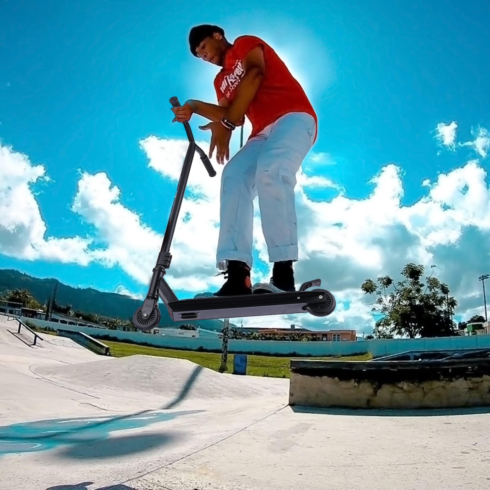 Hikole Pro Scooter for Kids Boys Girls Teens 8 Years and Up- Freestyle Tricks Scooter - Entry Level Stunt Scooter for Skatepark Street Tricks